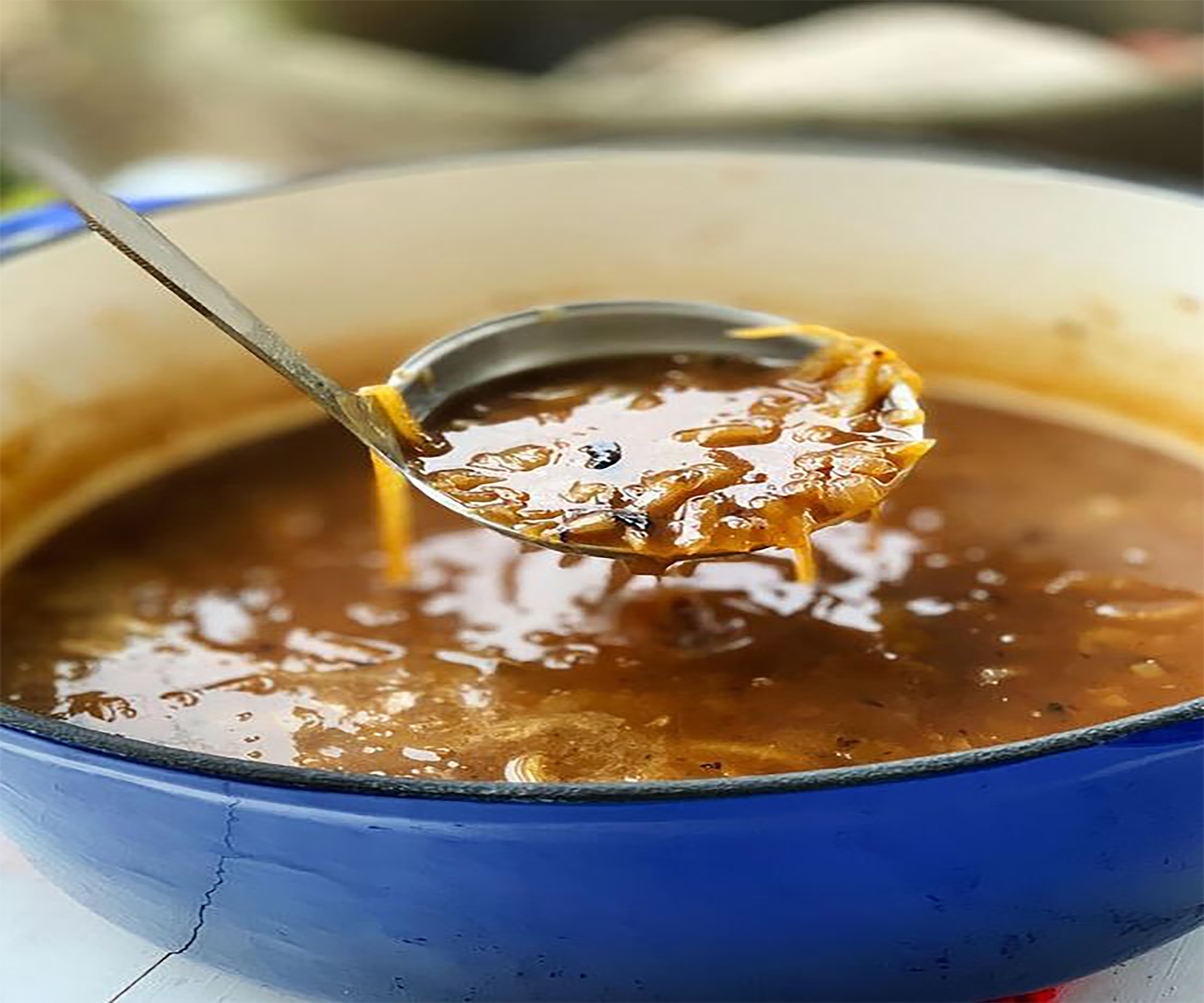 شوربة بصل Onion soup Slice & Dice